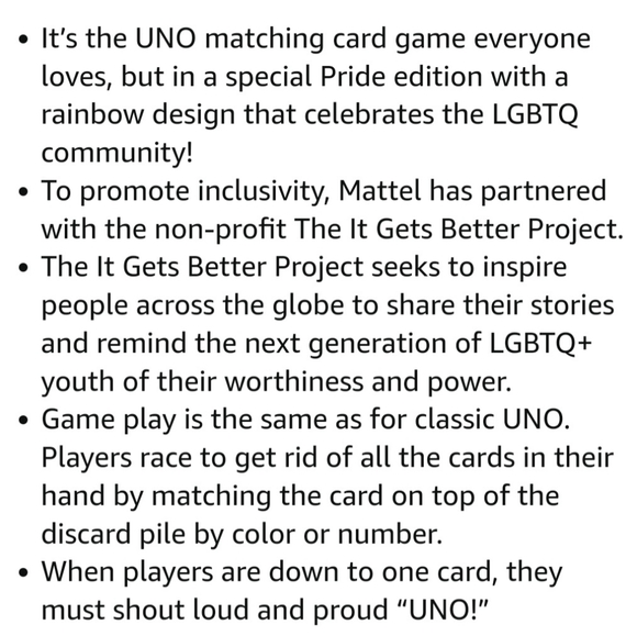 Mattel | Games | Limited Pride Edition Uno Cards | Poshmark